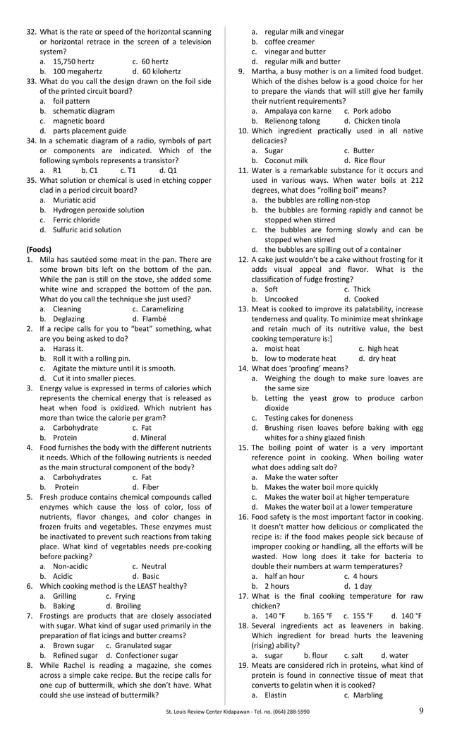 Tle exam-drill | DOC
