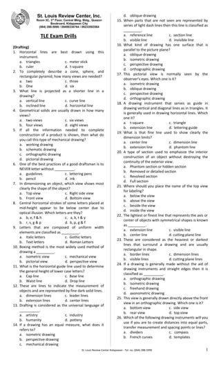 Tle exam-drill | PDF