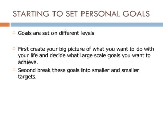 Tle I Personal Goal Setting | PPT