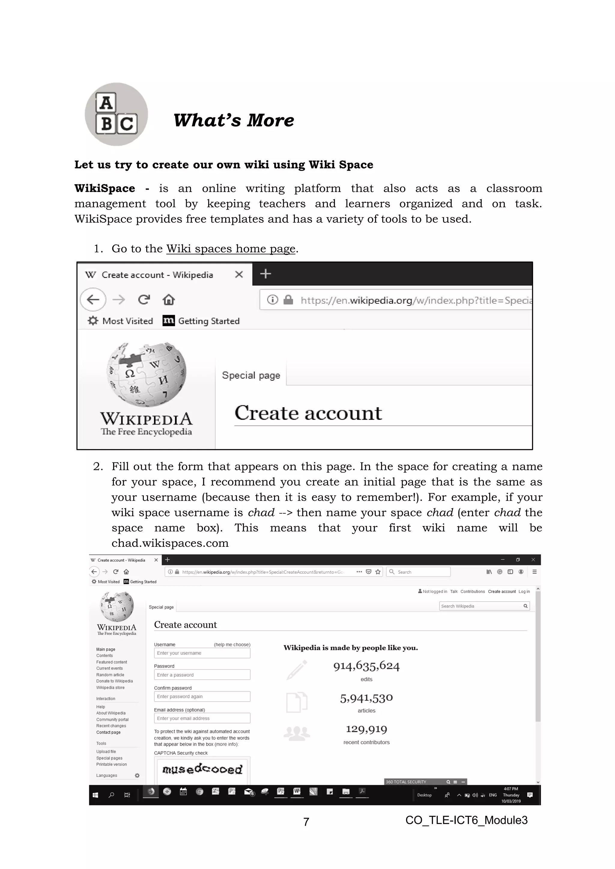 TLE-ICT6_Mod3_Post-and-Shares-Materials-on-Wikis-and-Blogs-in-a-Safe ...