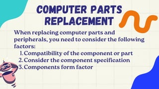 TLE - ICT COMPUTER SYSTEMS SERVICING QUARTER 4 – MODULE 5 Replacing and ...