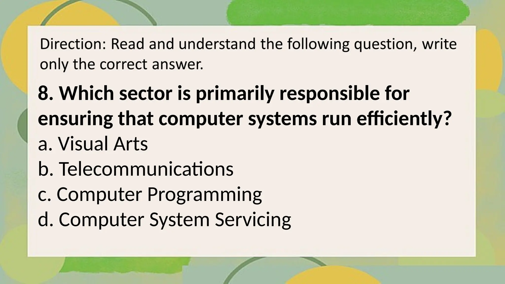 TLE- ICT QUIZ# 1.pptxVBBNBVVGCXXBBBNBKKK | PPTX