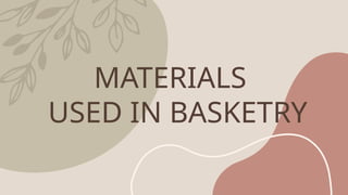 TLE 10-HANDICRAFT (MACRAME AND BASKETRY) | PPTX