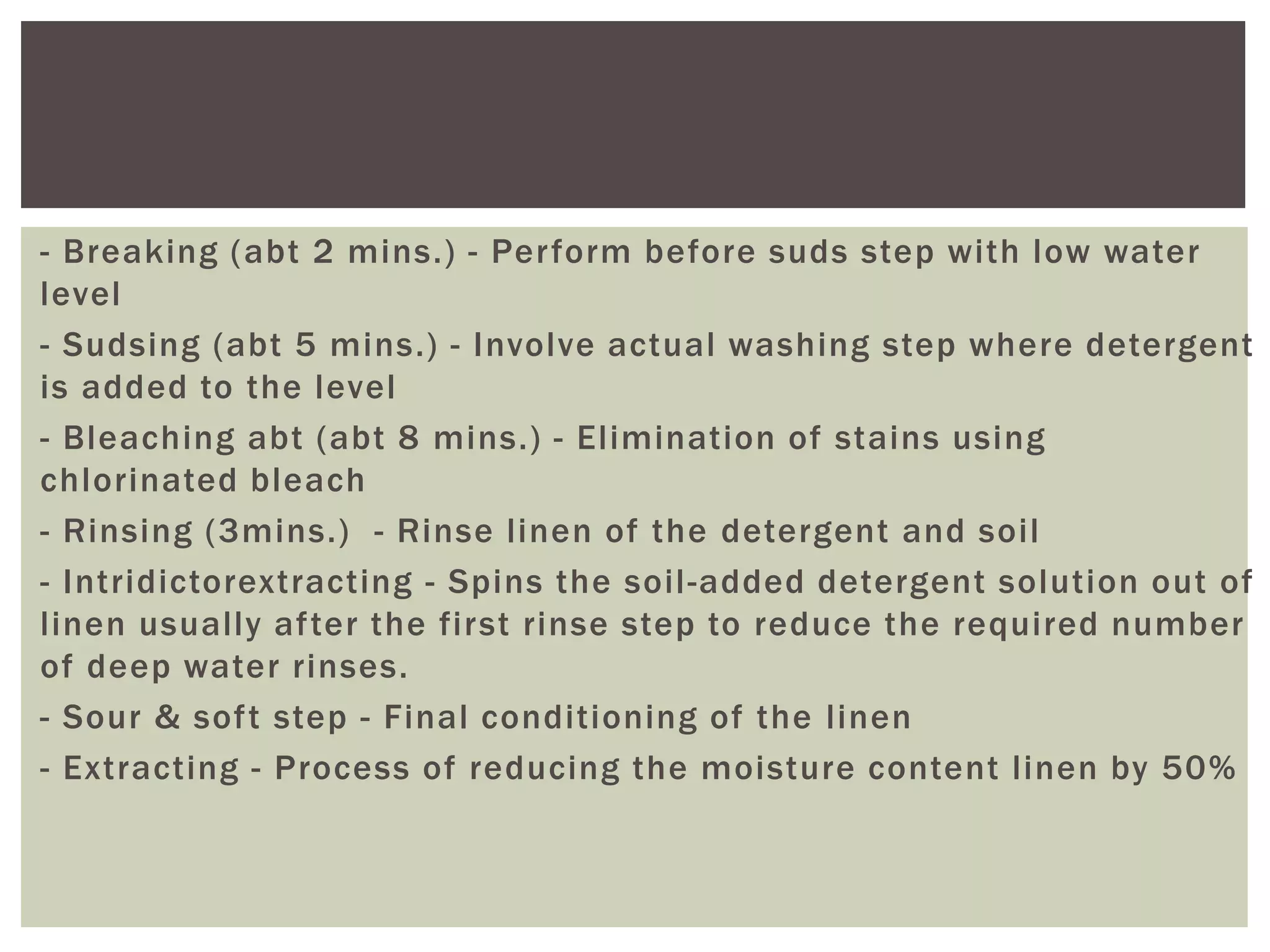 washing and ironing, linens and fabrics | PPTX