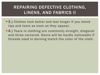 washing and ironing, linens and fabrics | PPTX