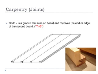 Tle review-drafting-carpentry-masonry-plumbing-electricity | PPTX