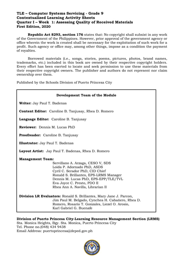 TLE-TVL_ICT(CSS)9_Q1_CLAS1_Assessing-Quality-of-Received-Materials - RHEA ROMERO.pdf