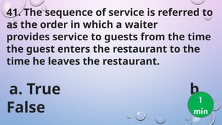 TLE 10-Food and Beverage Services for Grade 10 | PPTX