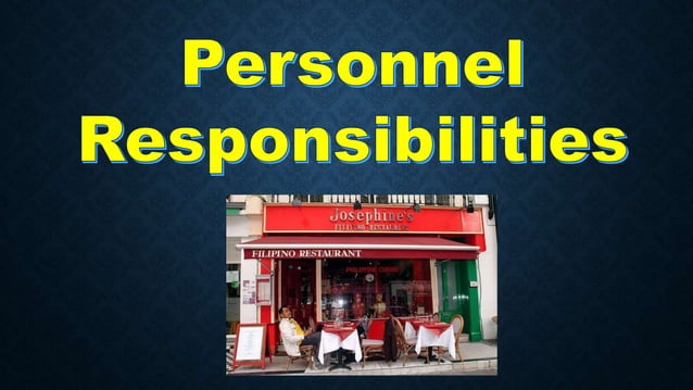 Tle 10 l1 food service organization | PPTX | Food Industry | Industries