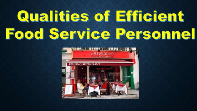 Tle 10 l1 food service organization | PPTX | Food Industry | Industries