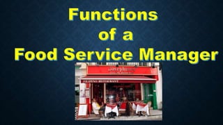 Tle 10 l1 food service organization | PPTX | Food Industry | Industries