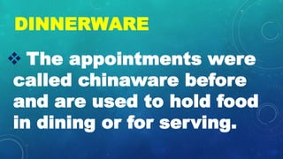 Tle 10 l3 table appointments | PPTX