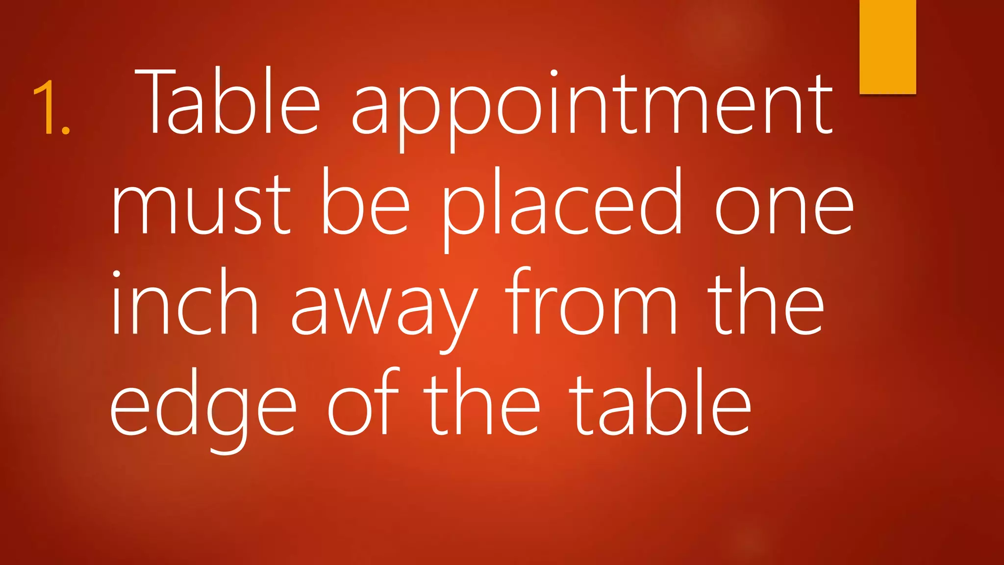 Tle 10 l4 table setting | PPTX