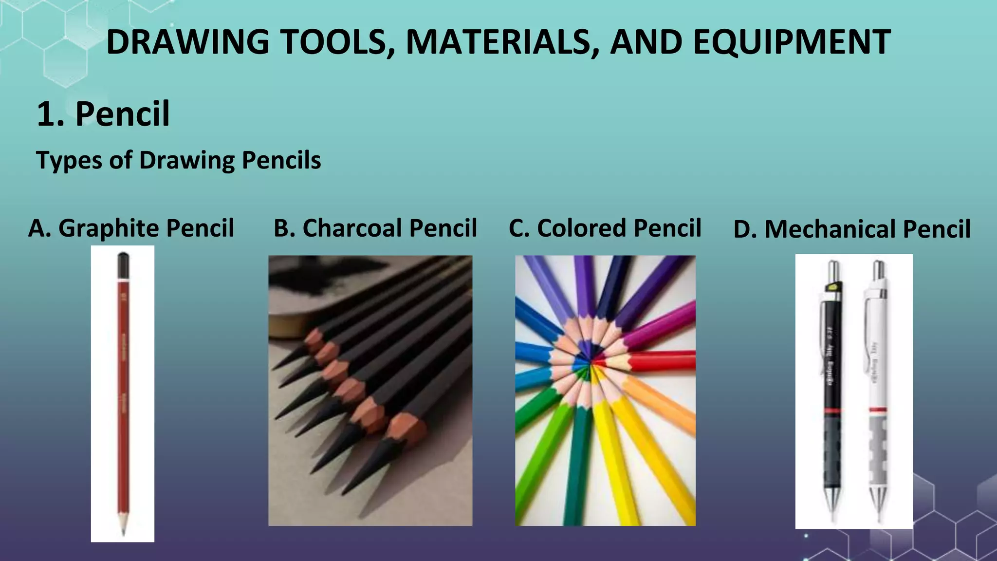 Drawing Tools, Materials, and Equipment | PPTX