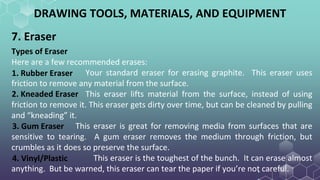 Drawing Tools, Materials, and Equipment | PPTX