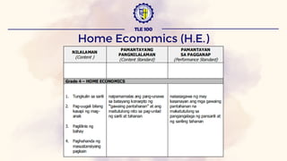Philippine Edukasyong Pantahanan at Pangkabuhayan (EPP) Curriculum | PDF