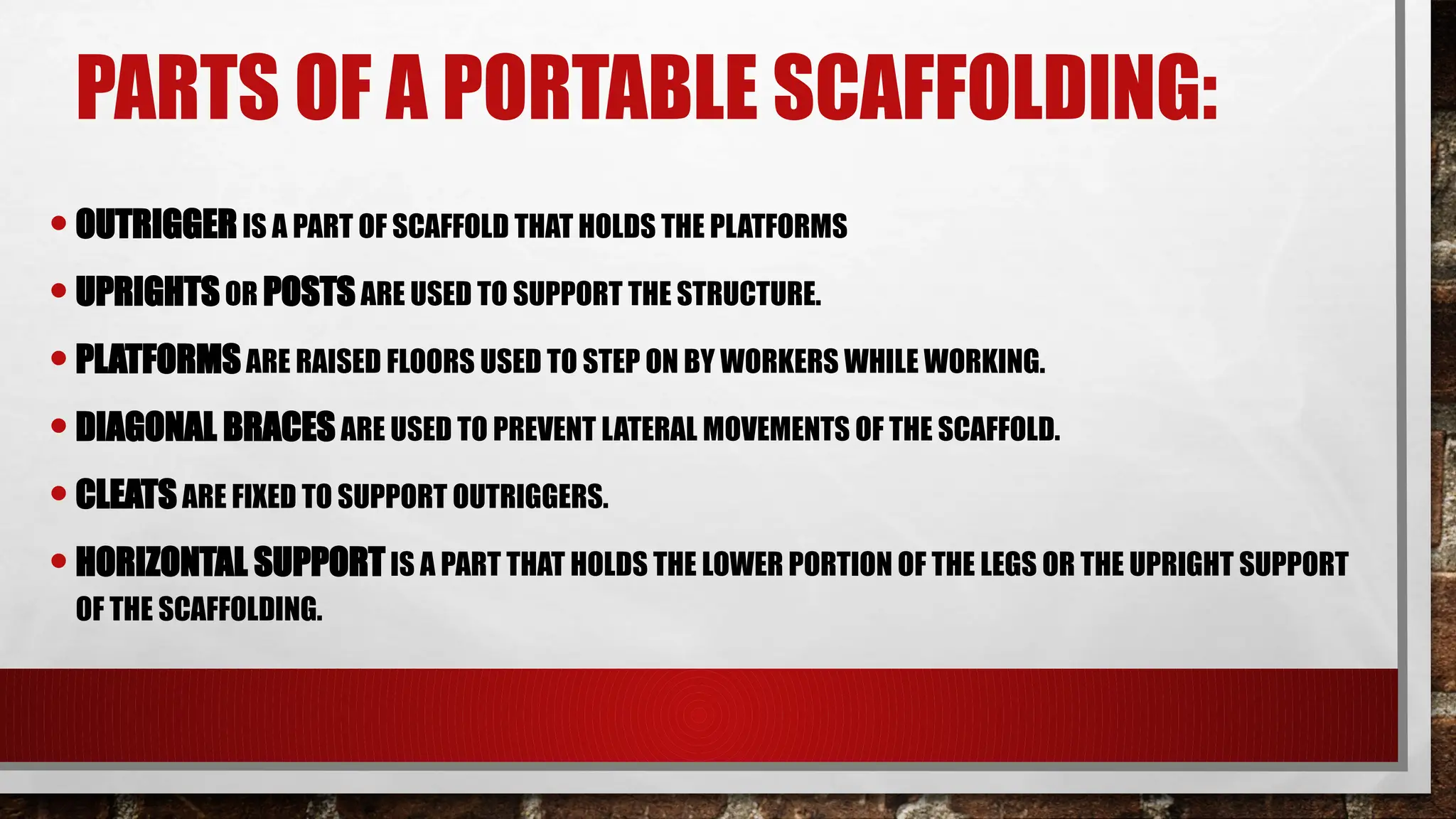 TLE 10 CARPENTRY Q2 M1 PREPARING WORK AREAS FOR SAFE LAYING OUT AND ASSEMBLING OF SCAFFOLD ...