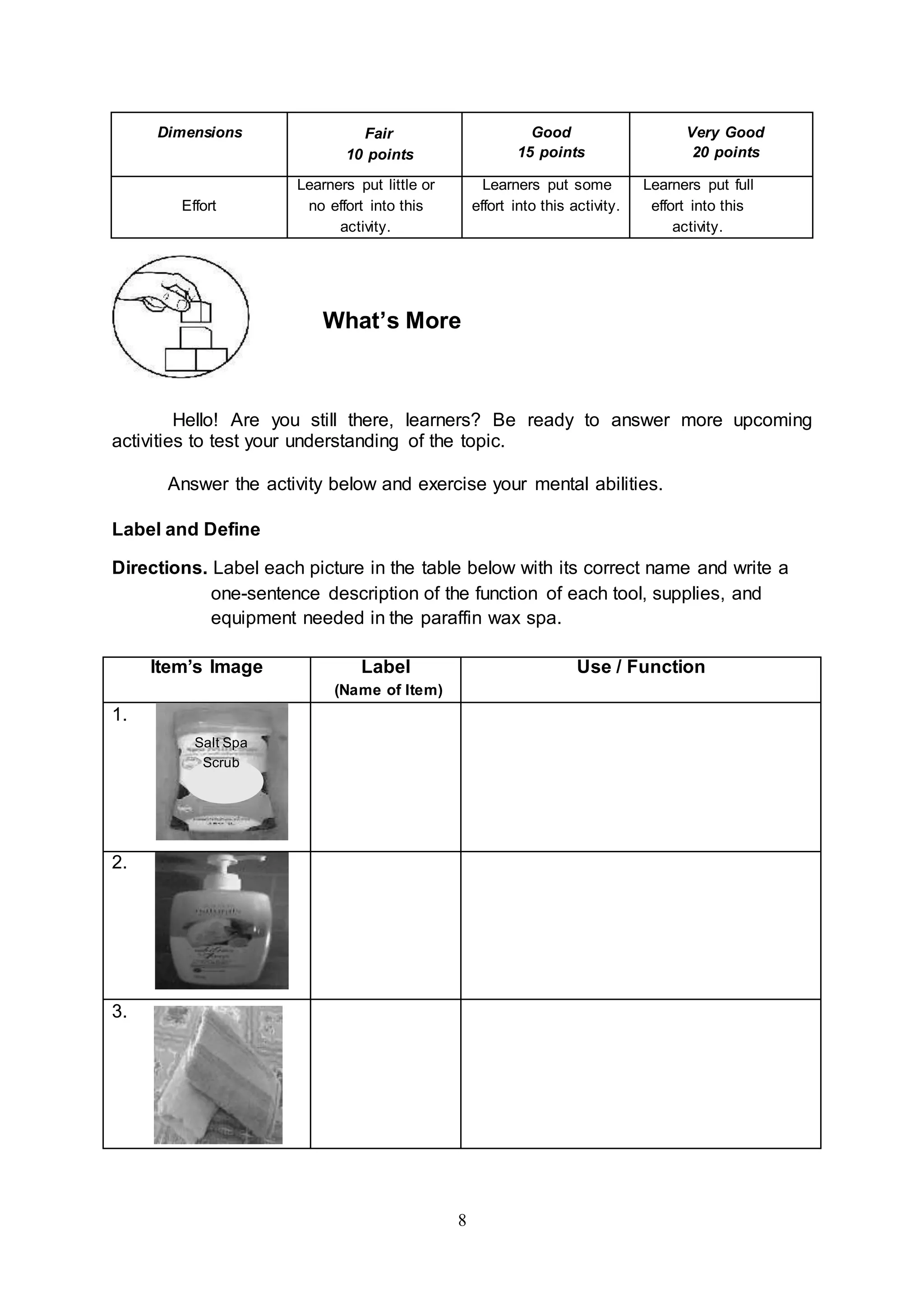 TLE10_HE_BeautyNailCareServices_Q1_M3_ApplyHandTreatment_v3.doc