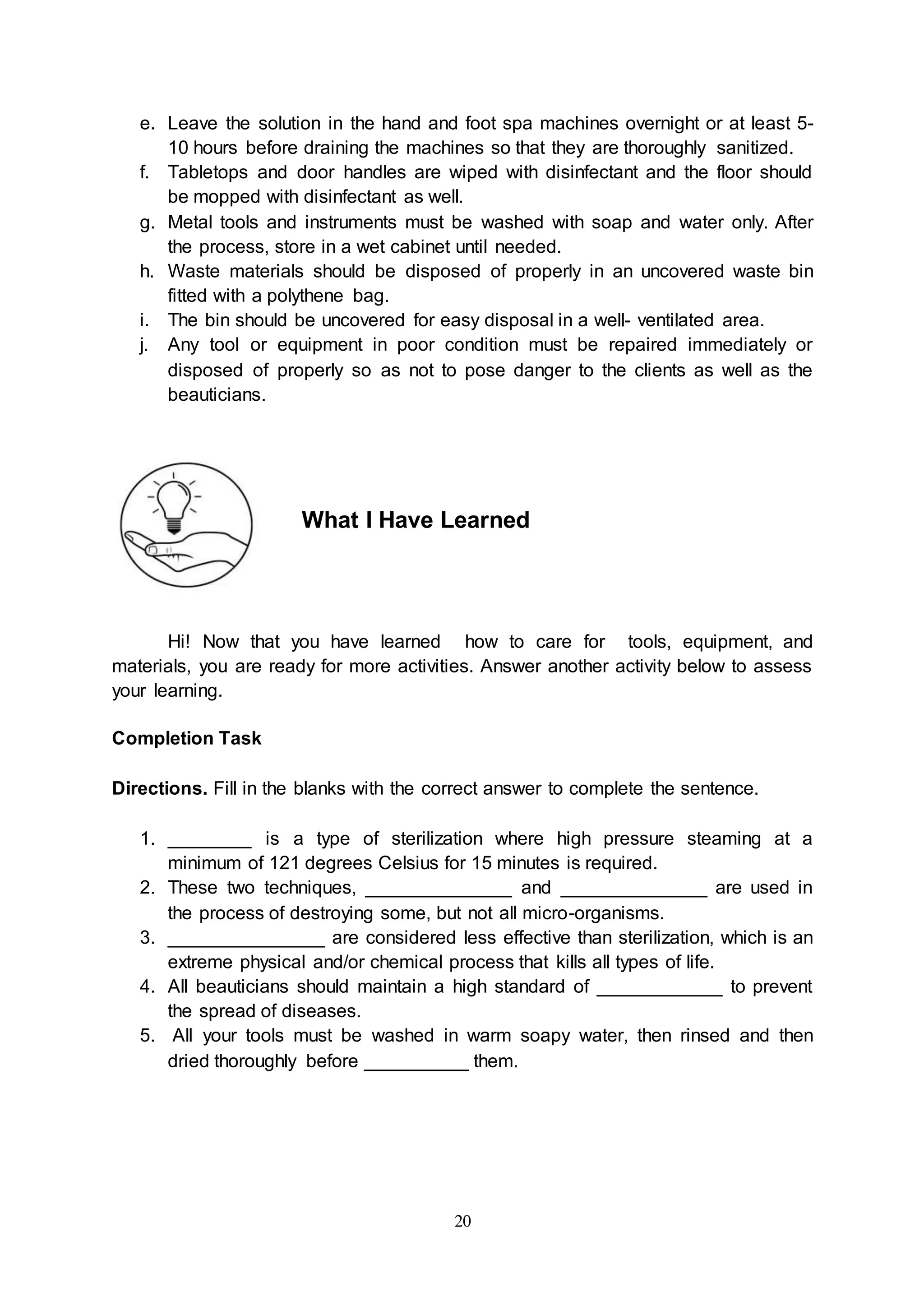 TLE10_HE_BeautyNailCareServices_Q1_M3_ApplyHandTreatment_v3.doc