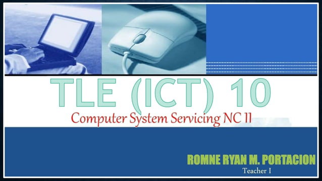 Tle 10 Ict Basic Concepts On Computer Networks Pptx Computer Networking Computing