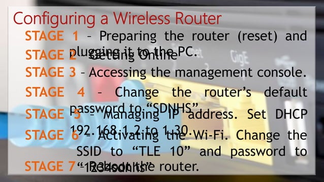 TLE 10 (ICT): Configuring a Wireless Router | PPTX