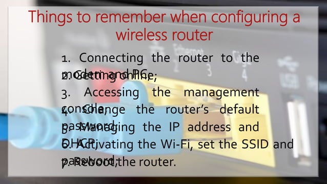 TLE 10 (ICT): Configuring a Wireless Router | PPTX