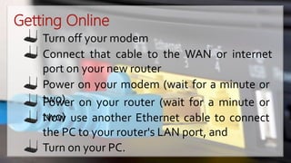 TLE 10 (ICT): Configuring a Wireless Router | PPTX