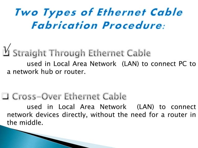 TLE 10 (ICT): LAN Cabling | PPTX | Computer Networking | Computing