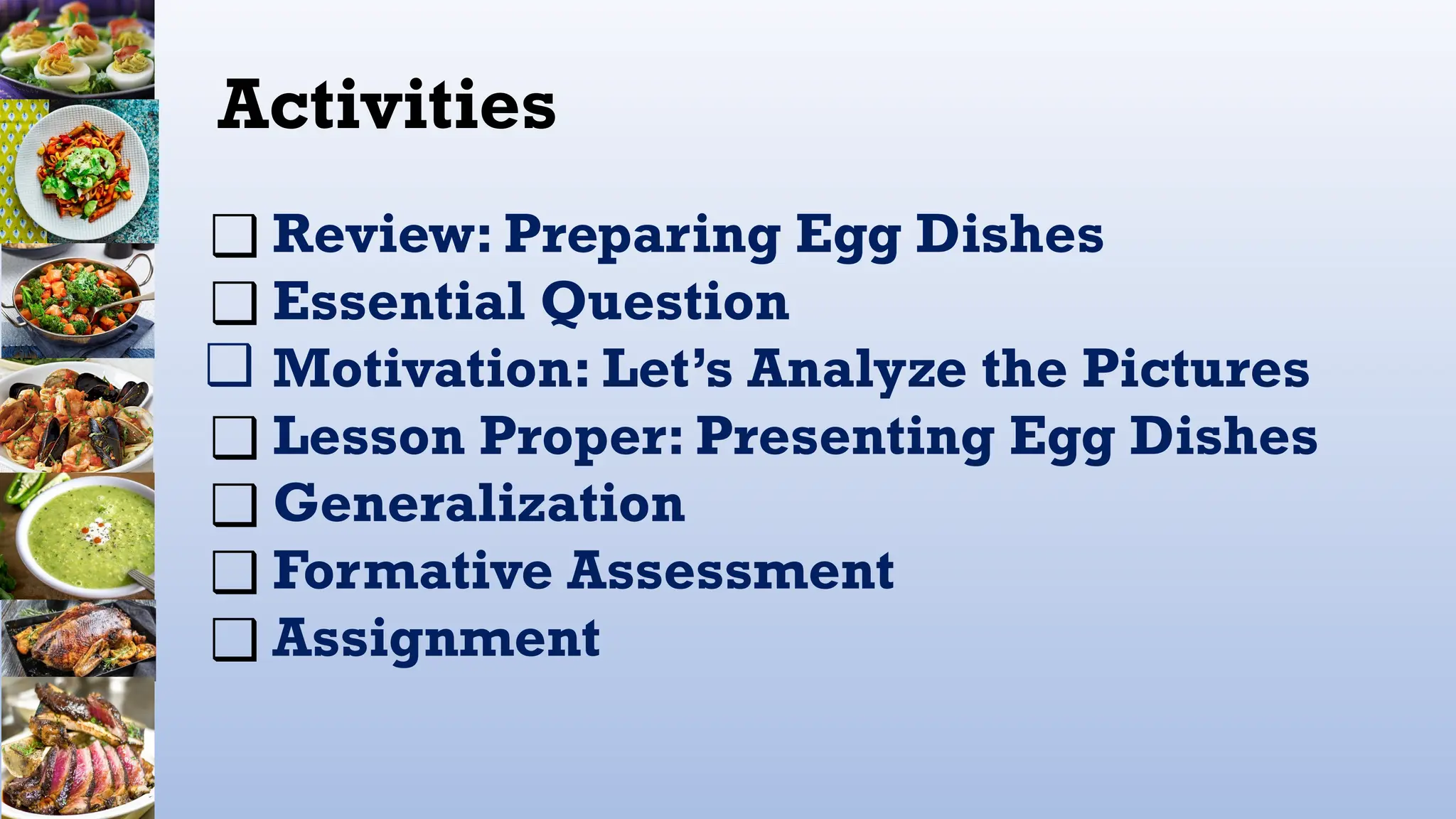 TLE 10: Techniques and Creative Approaches to Presenting Egg Dishes | PPTX