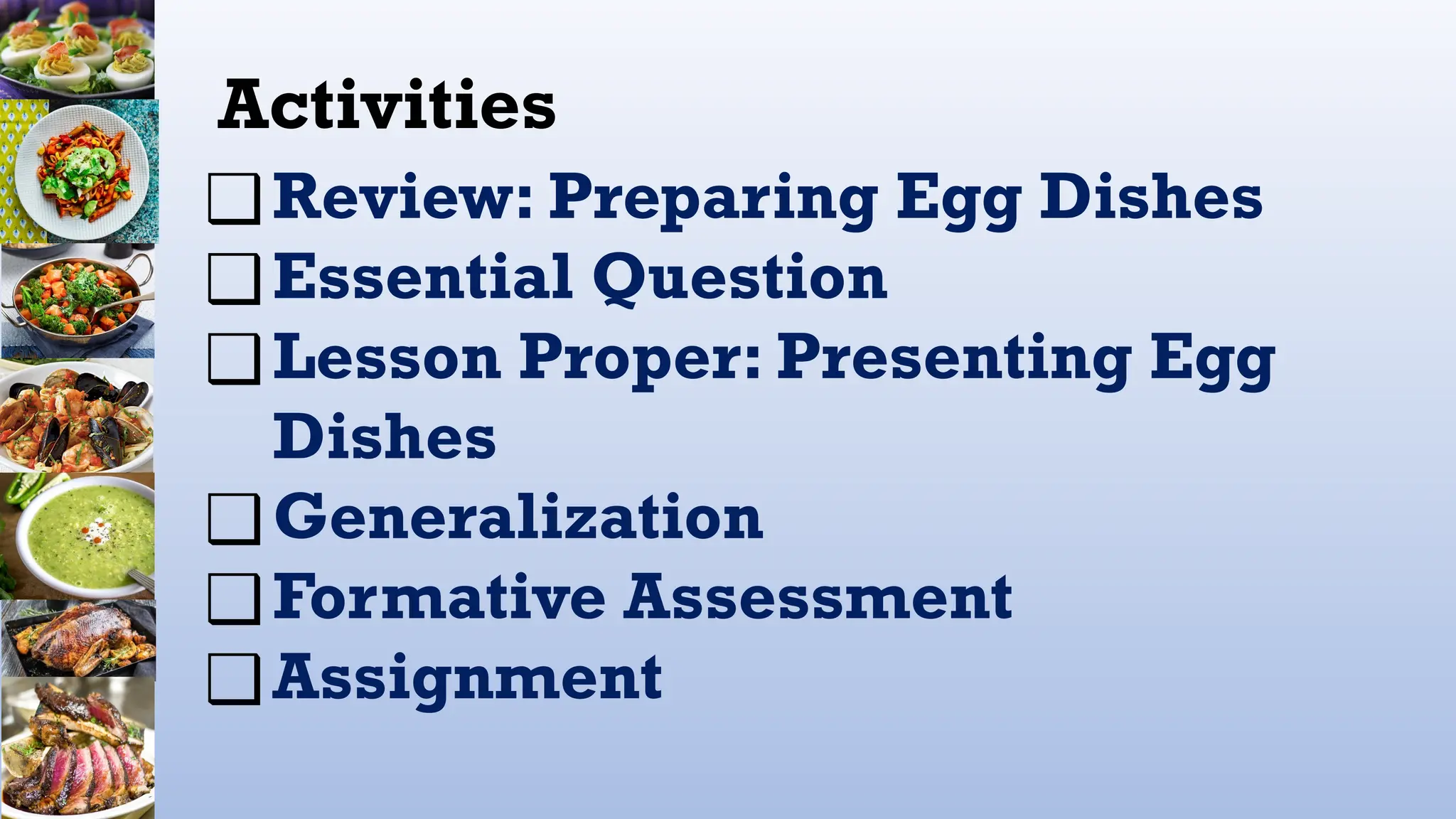 TLE 10: Techniques and Creative Approaches to Presenting Egg Dishes | PPTX