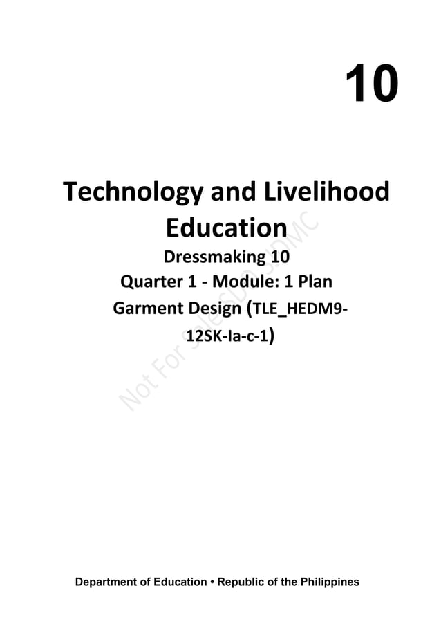 TLE10_q1_SLM_Plan-Garment-Design (1)-converted.pdf | Women\'s Outerwear ...