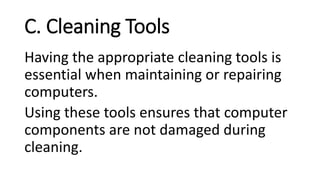 TLE 10 week 2 - Use of Hand Tools and Equipment in Computer.pptx ...