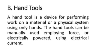 TLE 10 week 2 - Use of Hand Tools and Equipment in Computer.pptx