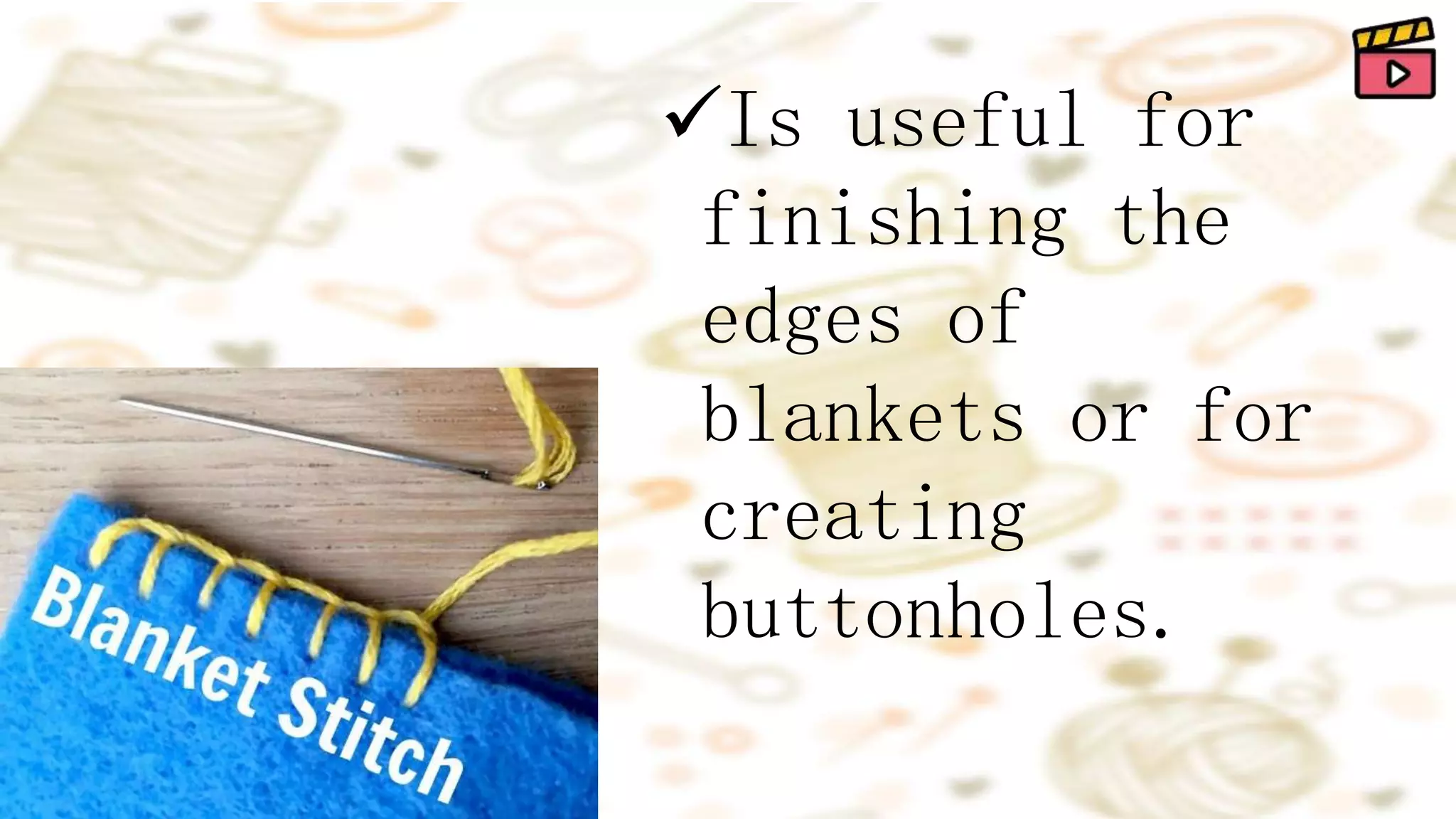 Basic Hand Stitches | PPTX