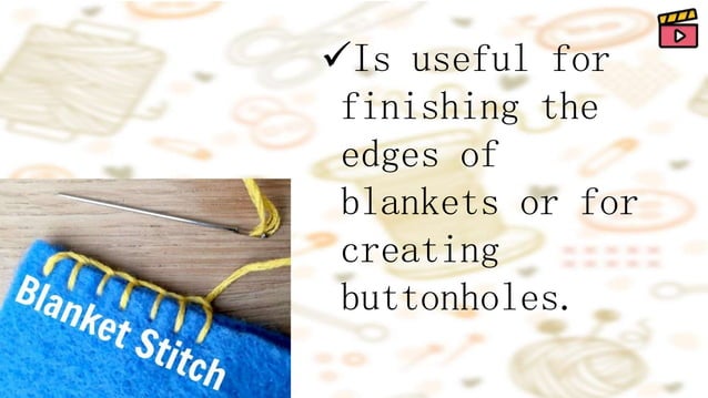 Basic Hand Stitches | PPTX | Needlework | Arts and Crafts