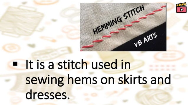 Basic Hand Stitches | PPTX | Needlework | Arts and Crafts