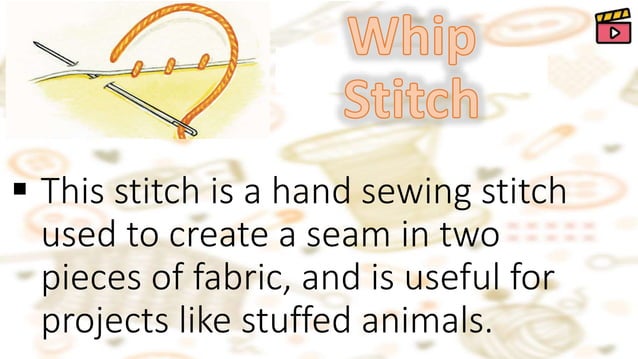 Basic Hand Stitches | PPTX | Needlework | Arts and Crafts