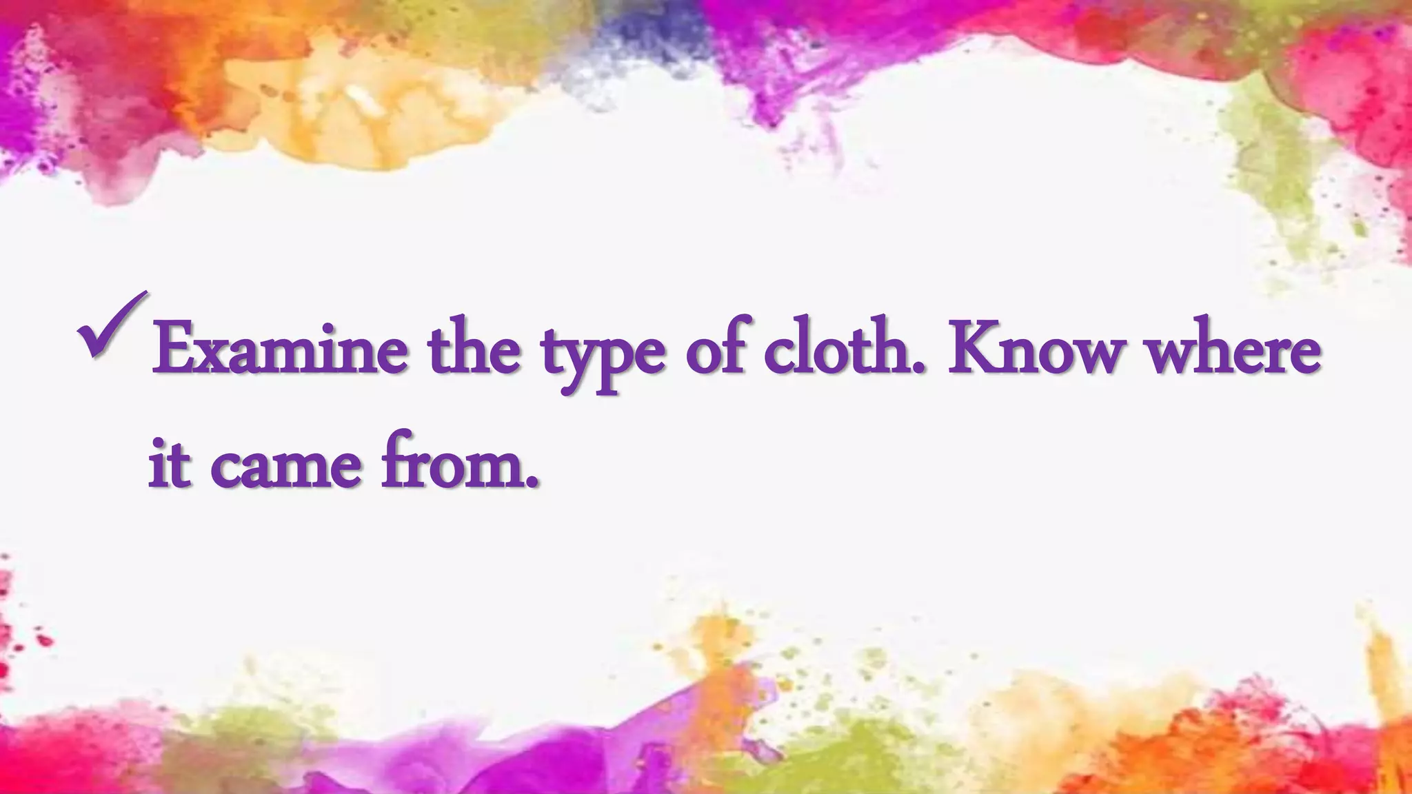 Kinds of Cloth or Fabric | PPTX