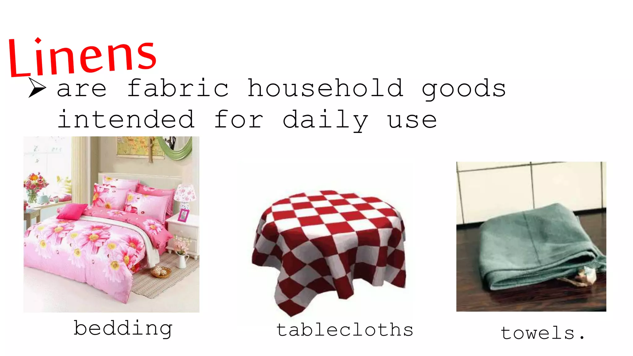 Sewing Household Linens | PPTX