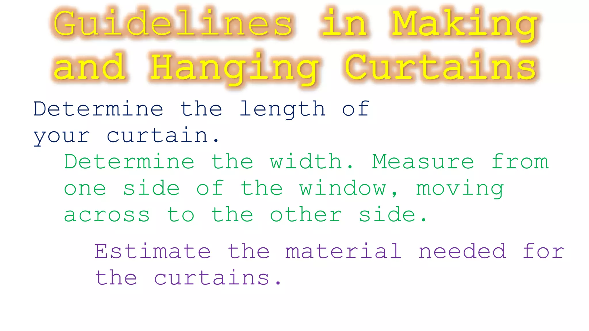 Sewing Household Linens | PPTX