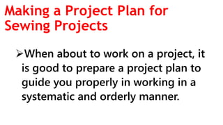 Sewing Household Linens | PPTX