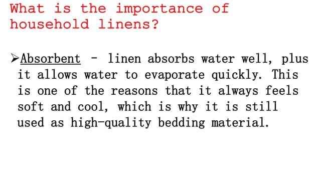 Sewing Household Linens | PPTX