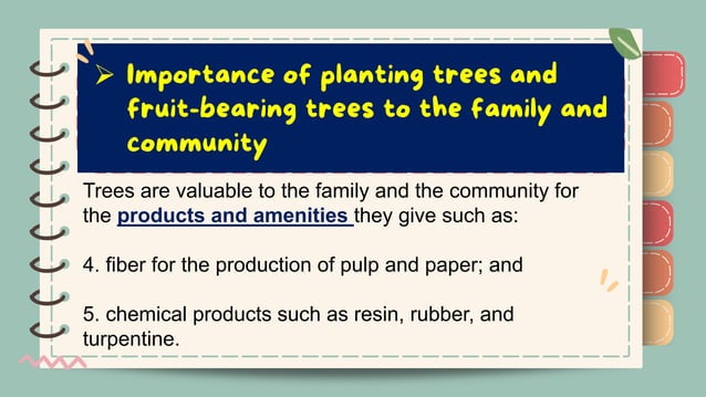 TLE 6 AGRICULTURE WEEK 1-Lesson 1: Importance of Planting Trees and Fruit-Bearing Trees | PPTX ...