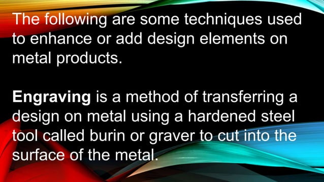 TLE 6 PPT Q3 - Methods Of Enhancing Decorating Bamboo, Wood, And Metal ...
