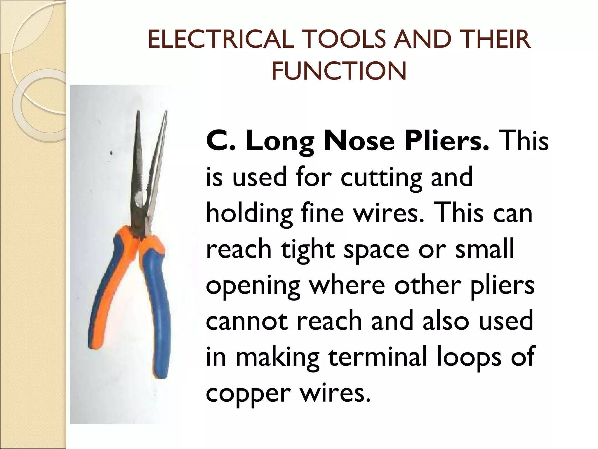 TLE 6 PPT Q4 - Electrical Tools And Its Function.pptx