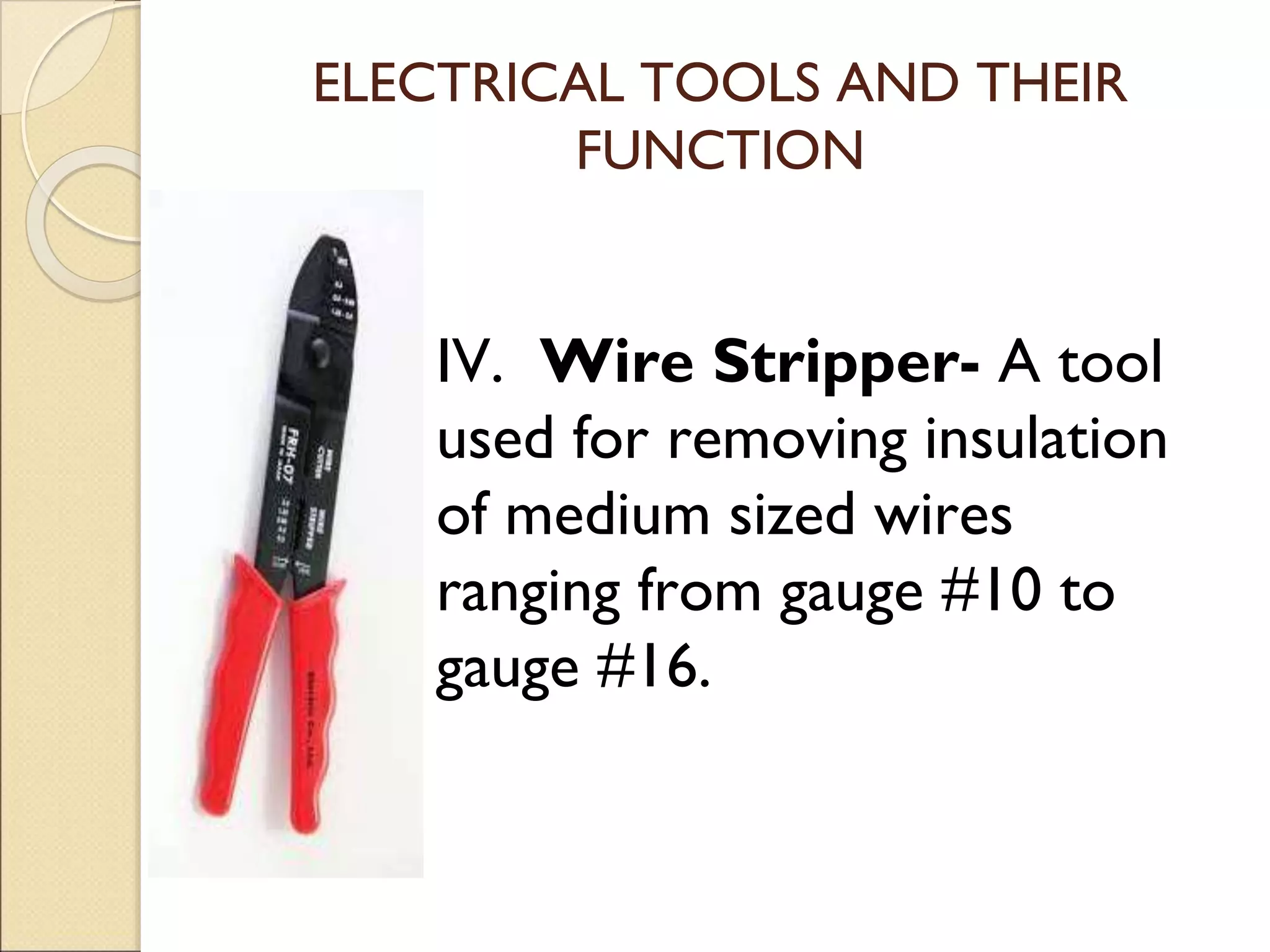TLE 6 PPT Q4 - Electrical Tools And Its Function.pptx
