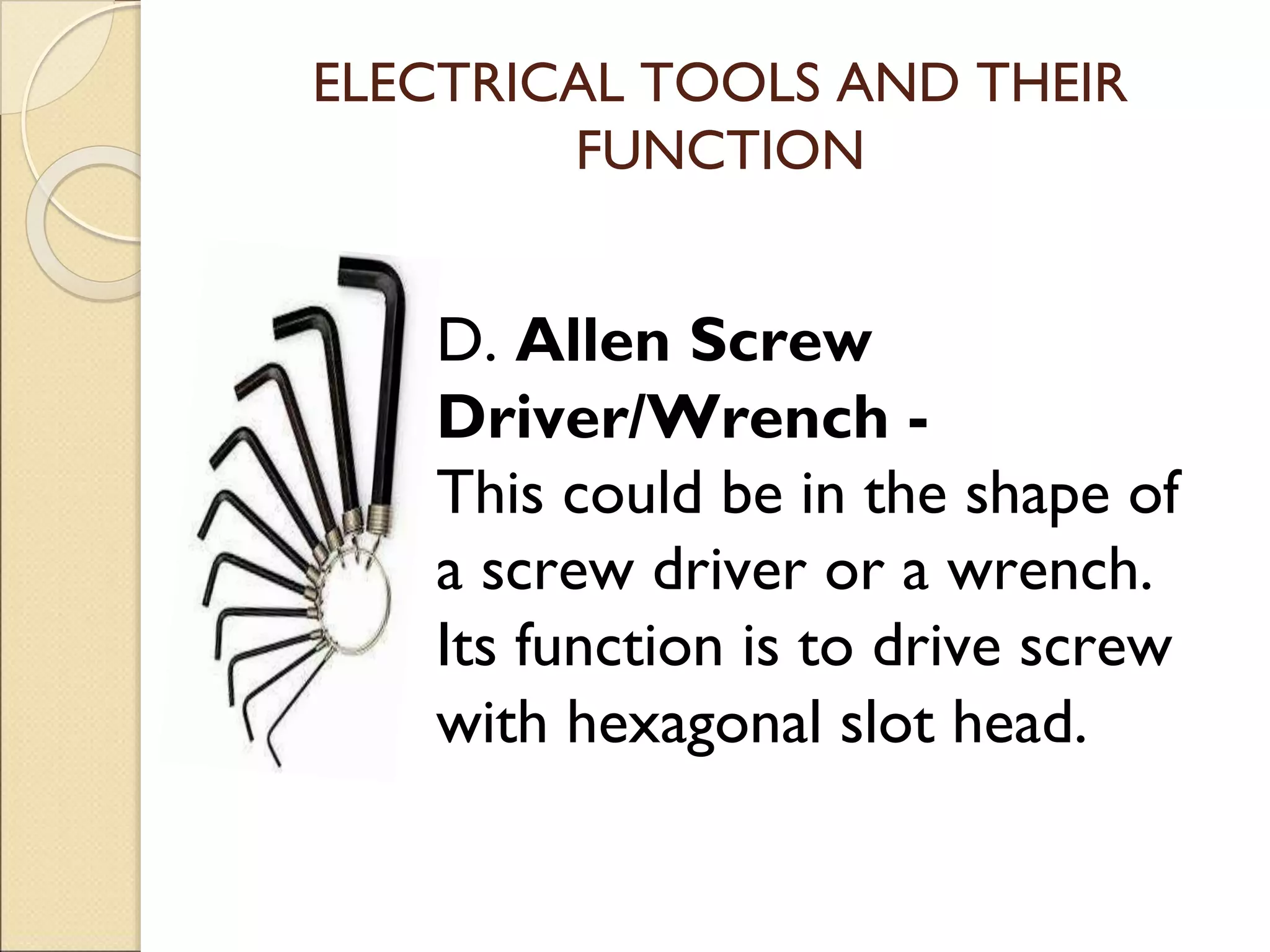 TLE 6 PPT Q4 - Electrical Tools And Its Function.pptx