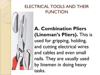 TLE 6 PPT Q4 - Electrical Tools And Its Function.pptx