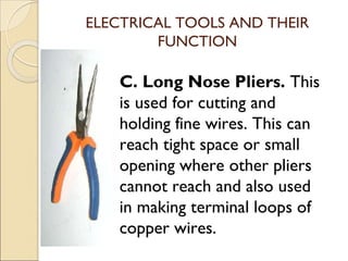 TLE 6 PPT Q4 - Electrical Tools And Its Function.pptx