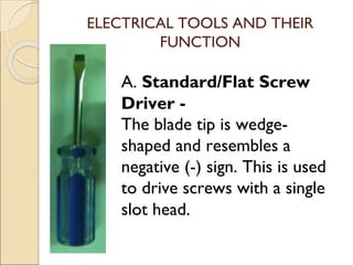TLE 6 PPT Q4 - Electrical Tools And Its Function.pptx